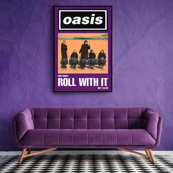 Oasis poster - Roll With It – Original Poster Shop