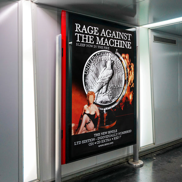 Original Rage Against The Machine poster for the single of Sleep Now in ...