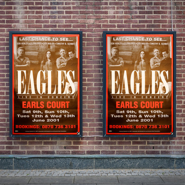 Original litho printed Eagles poster for Earls Court Concert – Original ...