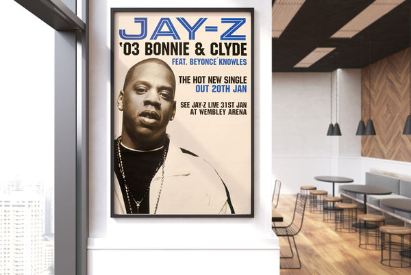 Original litho printed poster from 2002 for Jay Z's Bonnie & Clyde ...