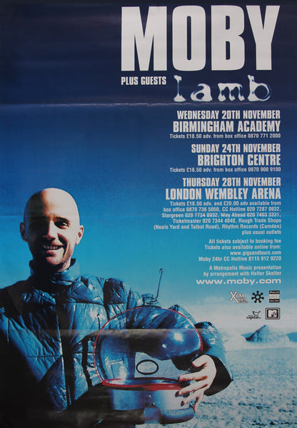 Original litho-printed Moby tour poster from 2002 – Original Poster Shop