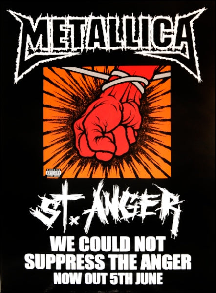 Original Metallica poster for St. Anger – Original Poster Shop